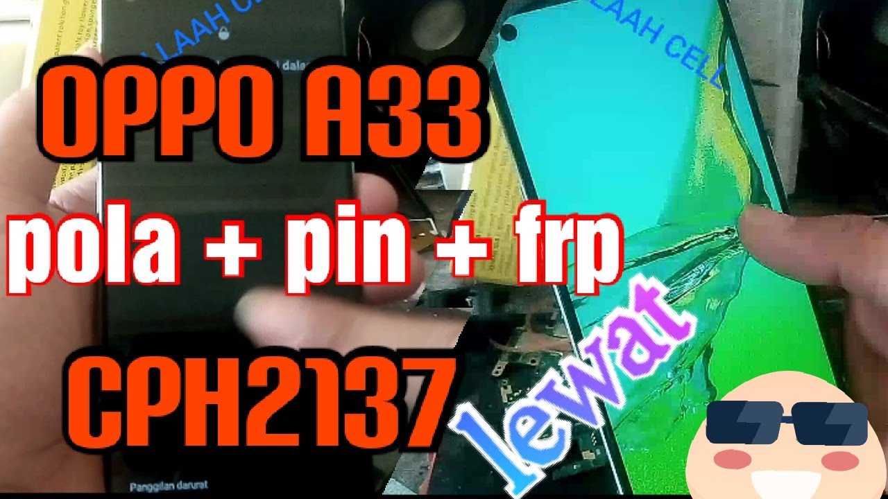 lupa pola pin oppo a33 cph2137 tanpa ribet - YouTube