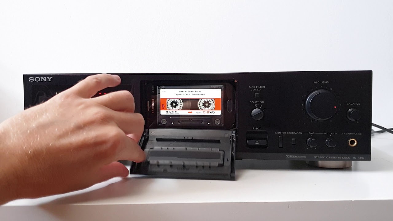 SONY TC-K415 as MP3/FLAC player - Tapeless Deck Project - YouTube