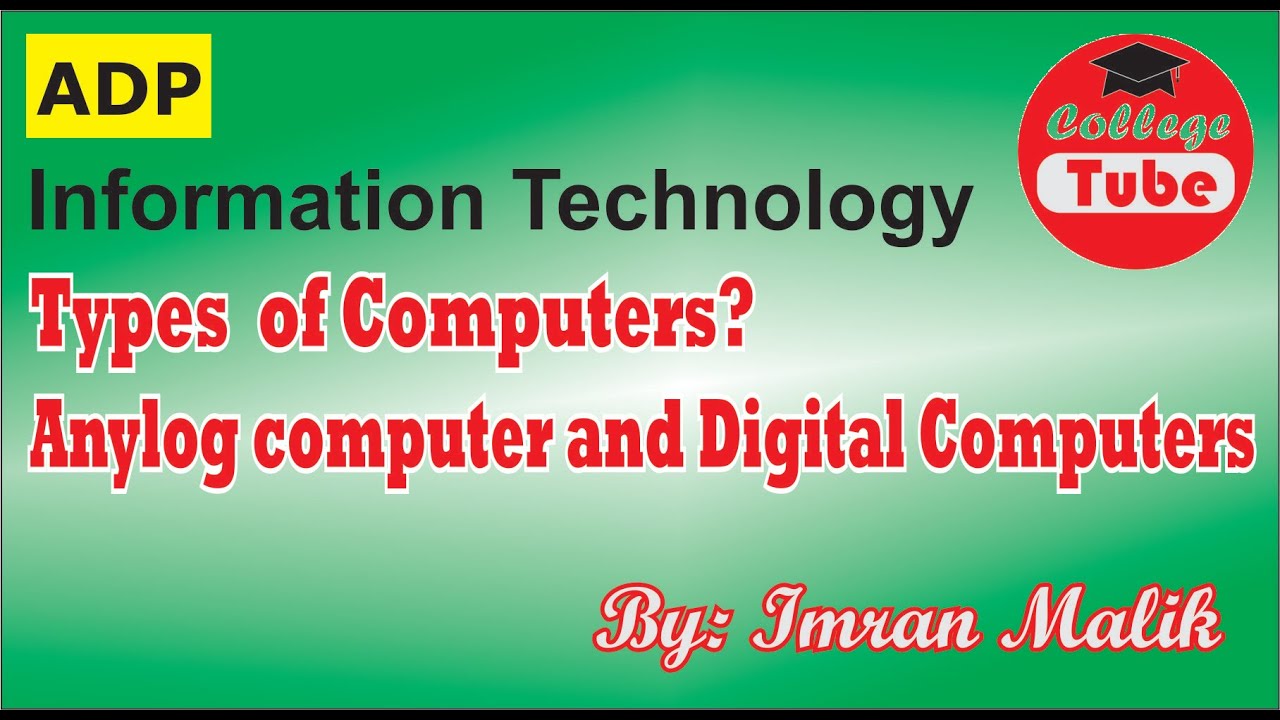 What Are Different Types Of Computer Lecture 02 YouTube What Are Different Types Of Computer Lecture 02 YouTube