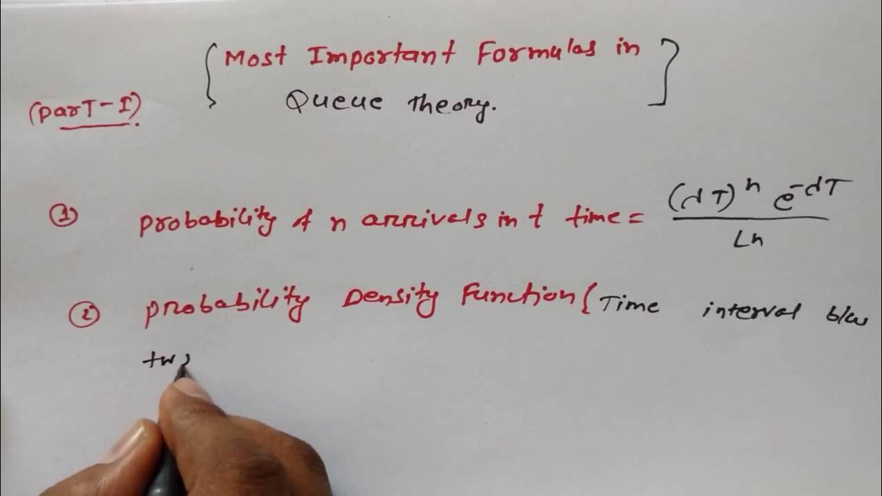 Key Formulas of Queue Theory Part 1 OR Tutorial- 18 - YouTube