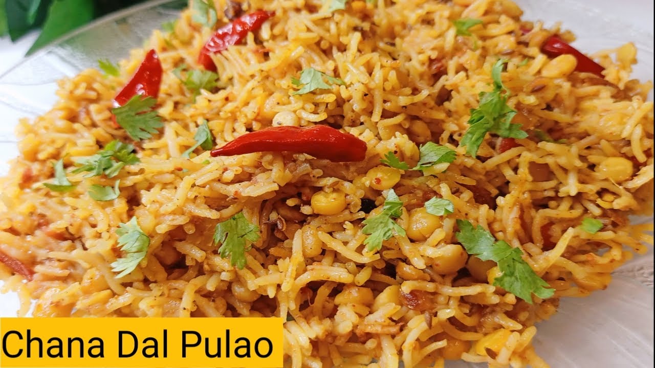 Zaikaidar Chana Dal Pulao Recipe | Chana Dal Pulao Recipe | Pulao ...