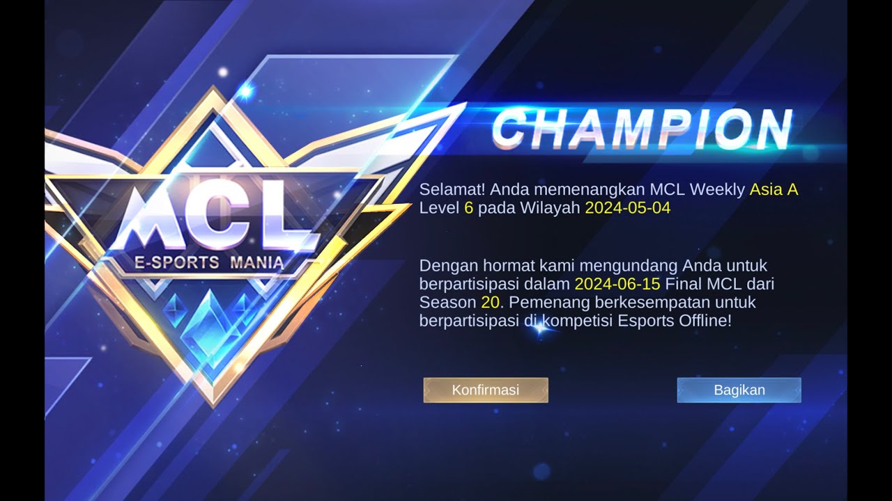 MCL Final....mari kita ambil pialanya!! - YouTube