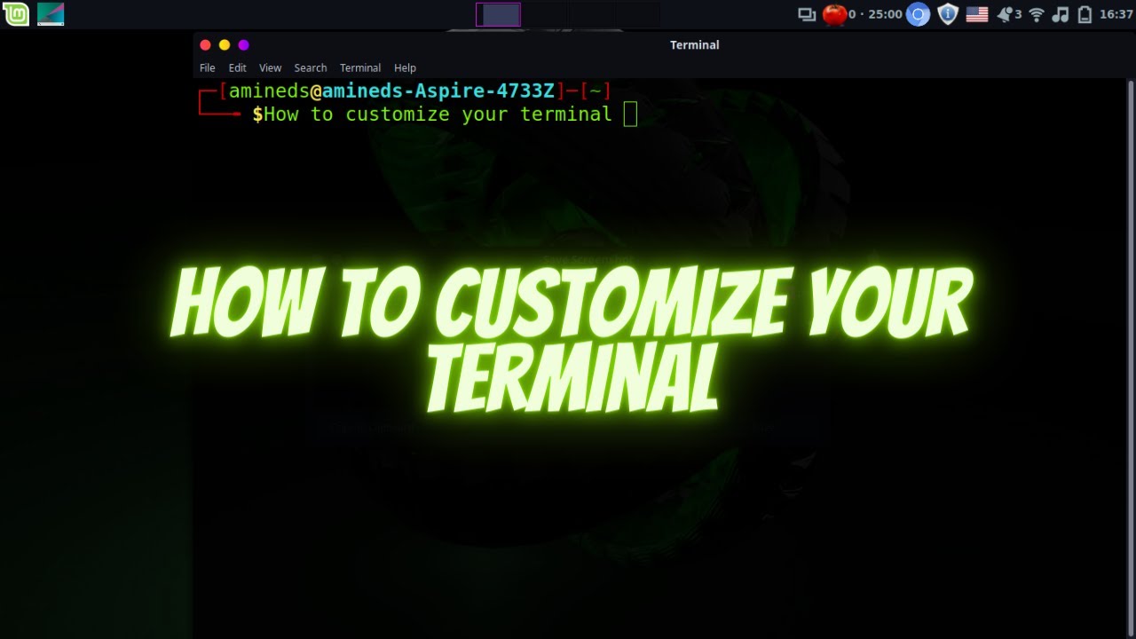 How to make terminal look like parrot os terminal - YouTube