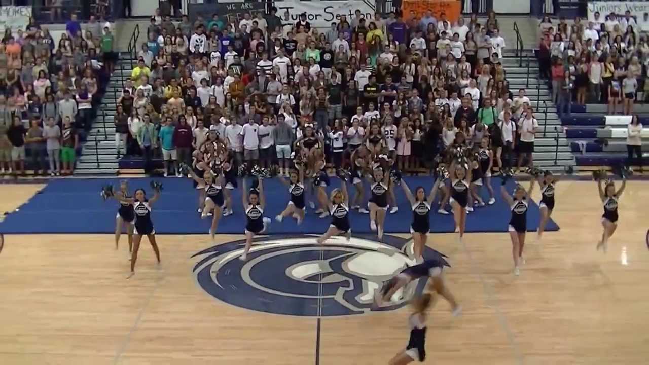 CCHS Cheer Homecoming Assembly 09 24 13 - YouTube
