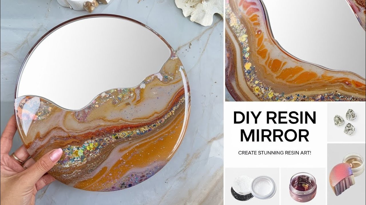 "DIY Resin Mirror: Transforming Art into Elegance!" Step-by-Step ...