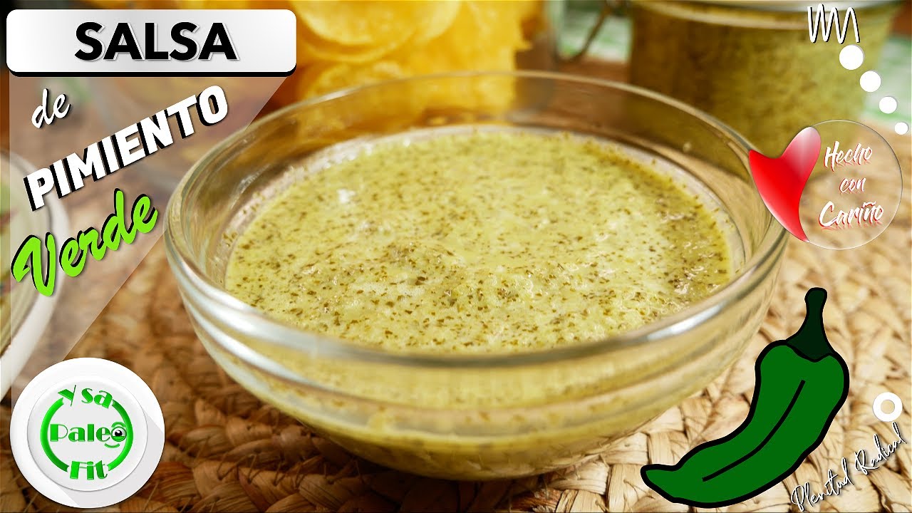 Cómo hacer Salsa de pimiento verde 🫑 SOLO 5 INGREDIENTES 😋 Son malas ...