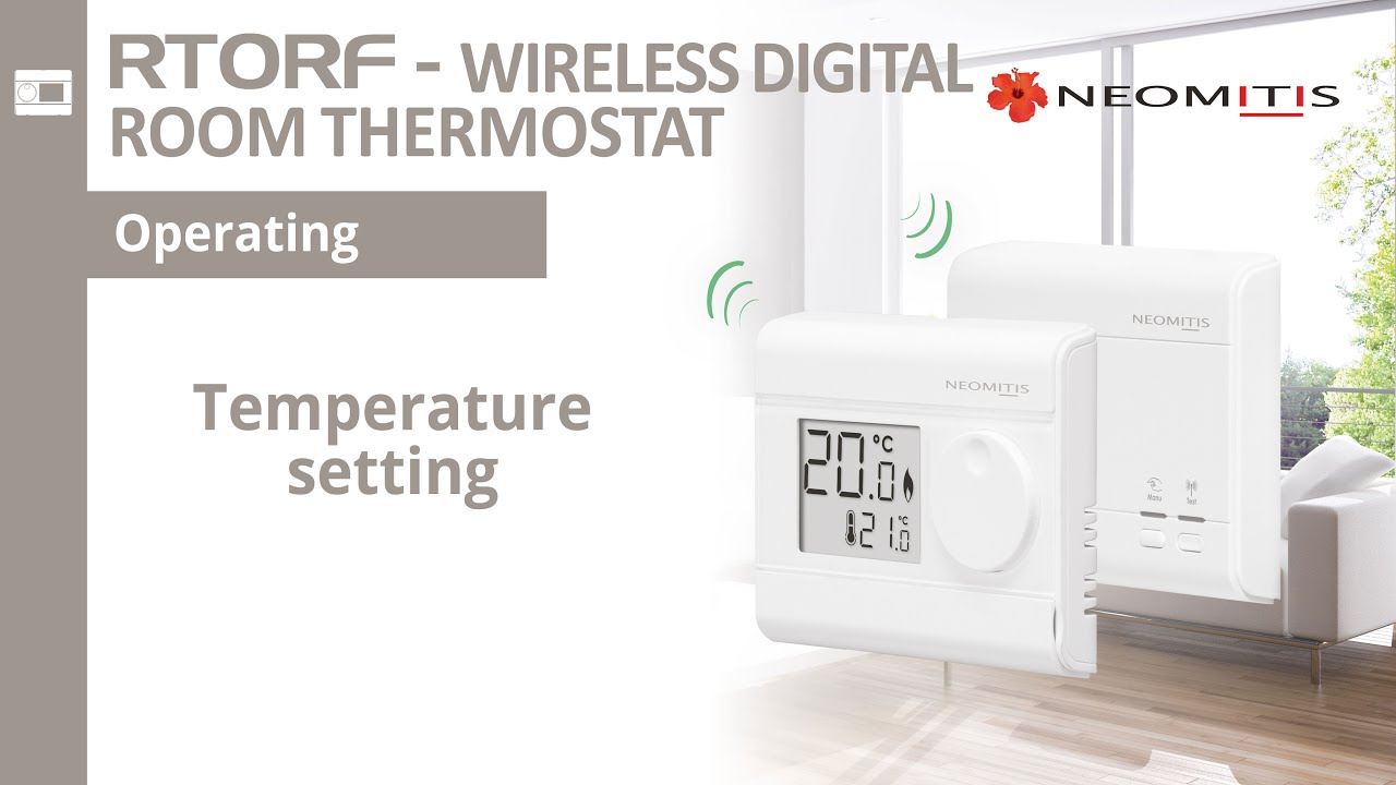 Temperature setting - [Tutorials RT0 RF room thermostat] - YouTube