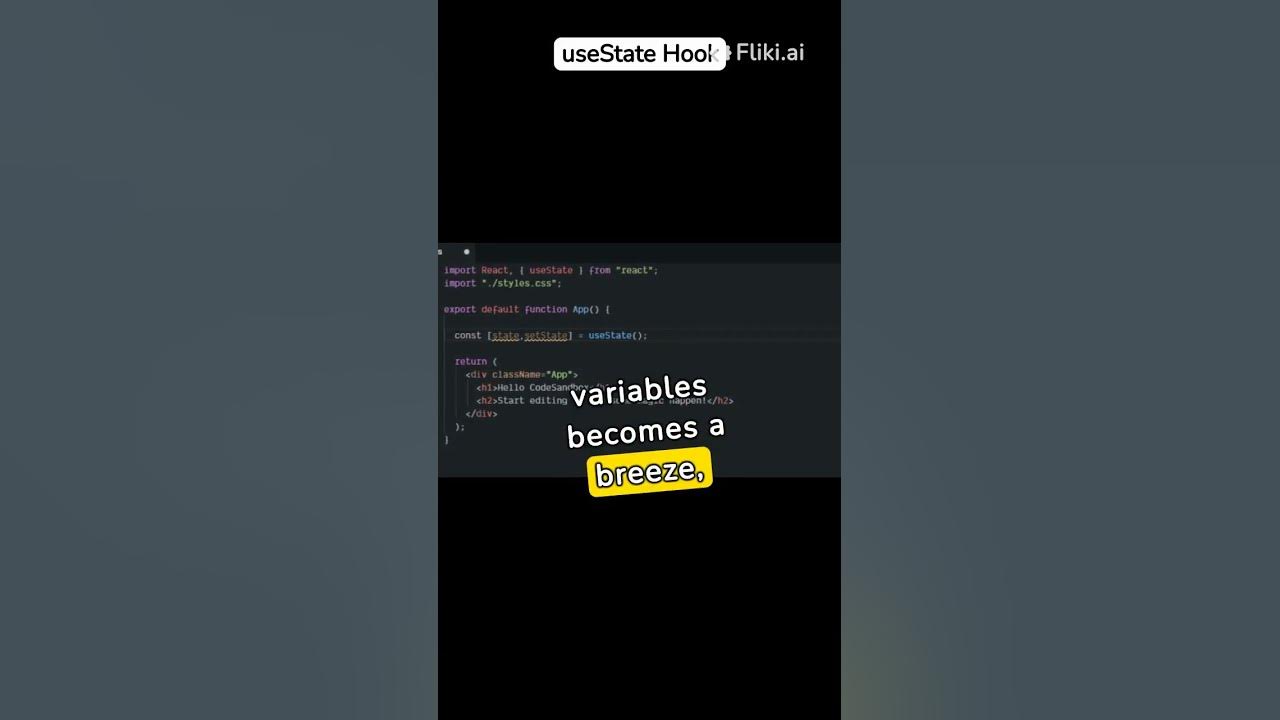 Usestate React Science Webdev Didyouknow Codetips Codingtips Interestingfacts Youtube