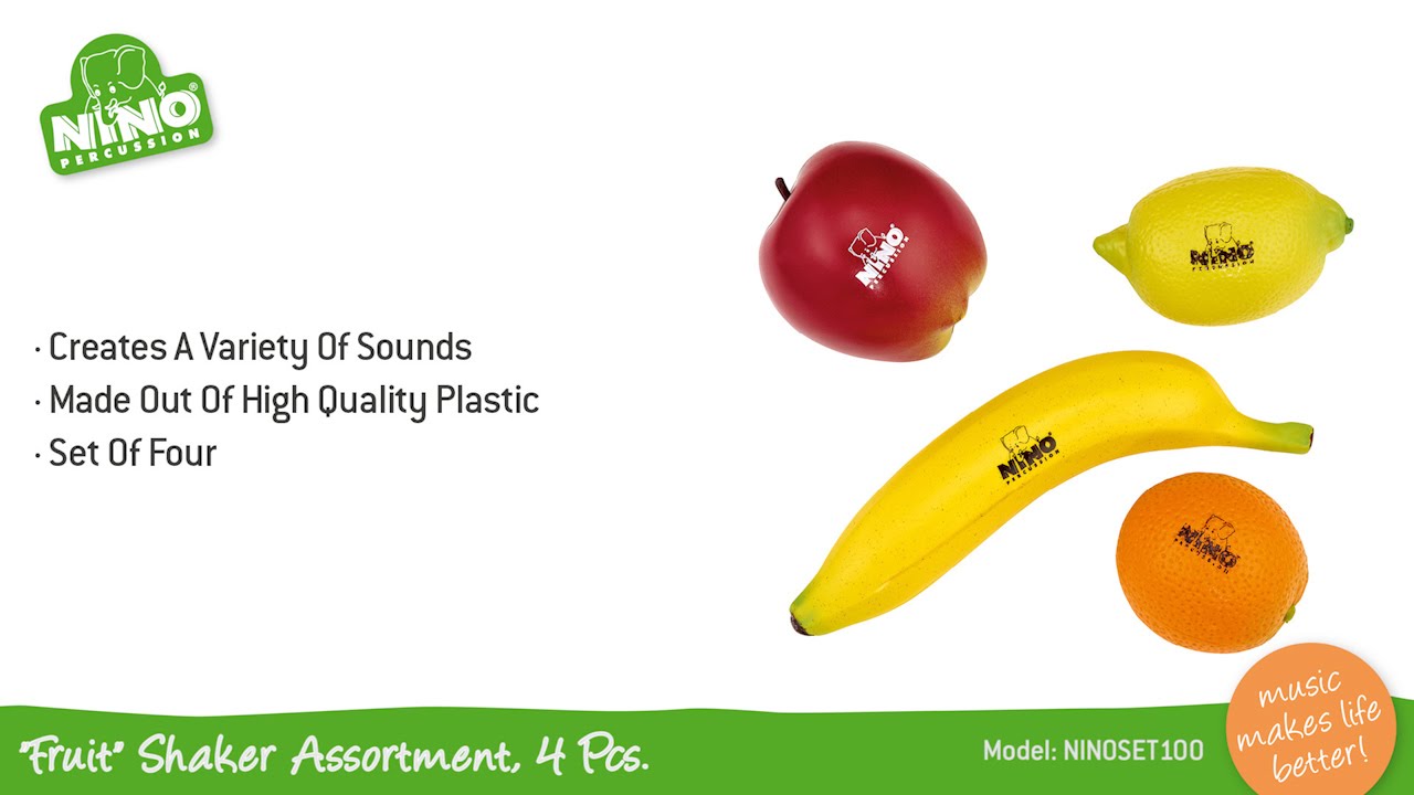 "Fruit" Shaker Assortment, 4 Pcs. - NINOSET100 - YouTube