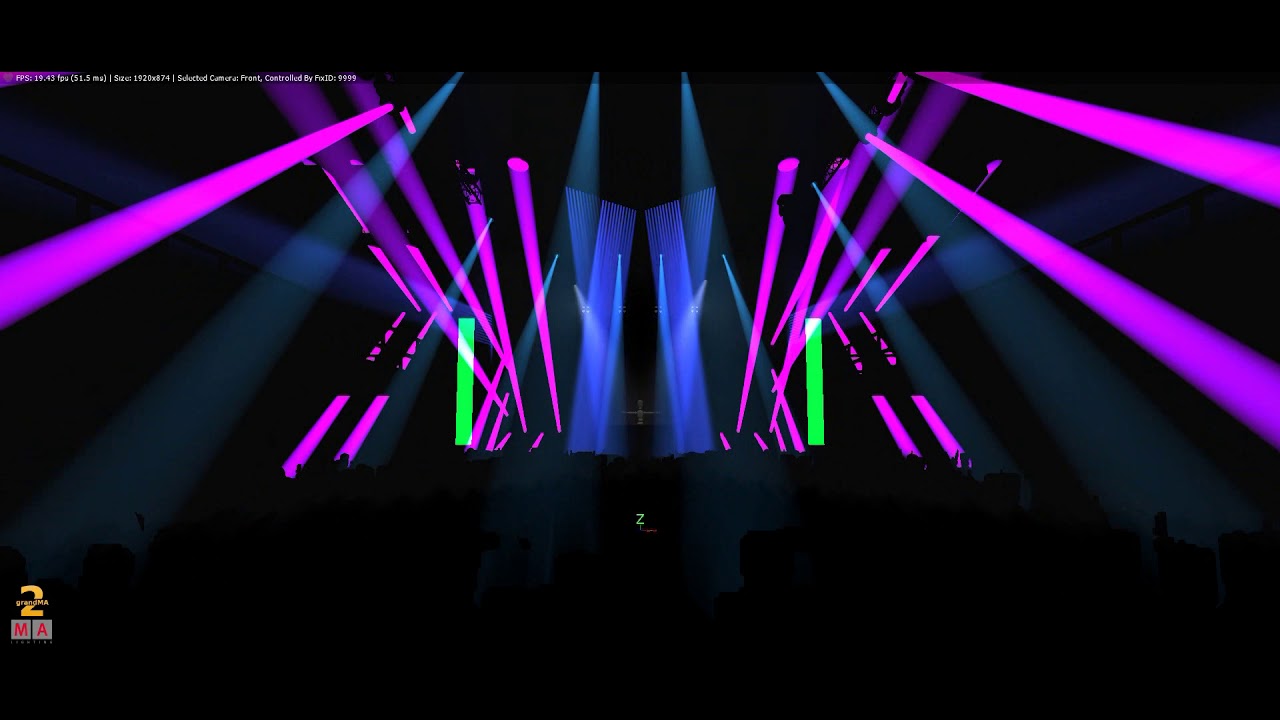 GrandMA2 onPC - MA3D Light Show : Henry Fong - Rave Tool (TIMECODE) - YouTube