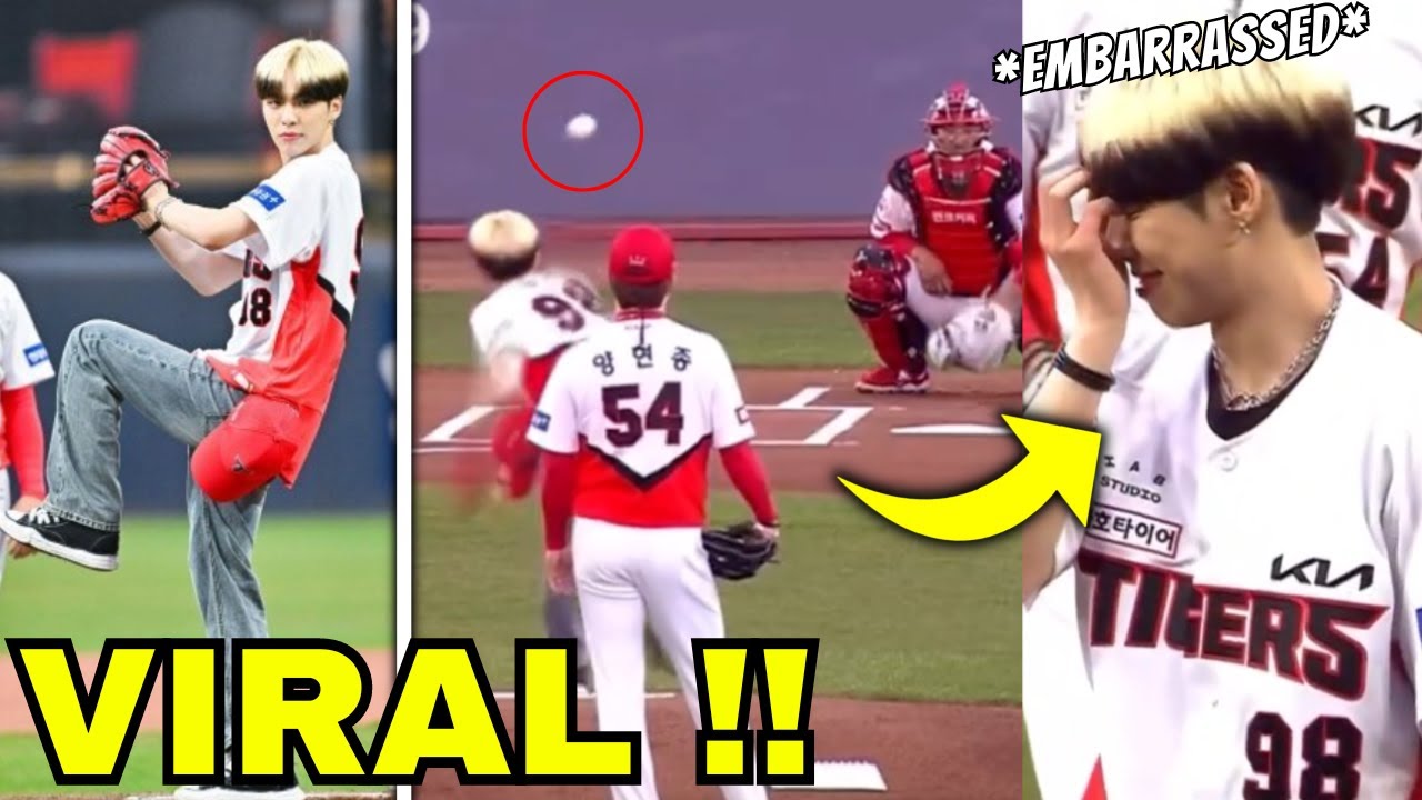 BX CIX has goes viral after he did a first pitch at baseball match ...