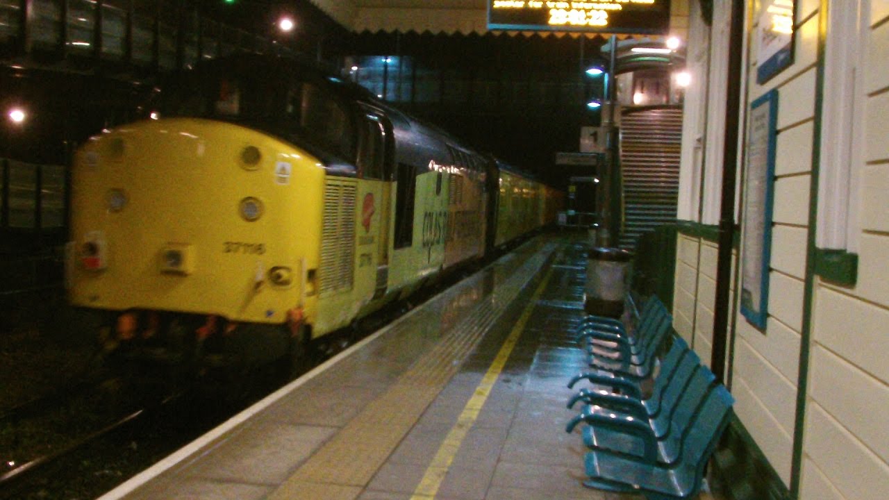Prestatyn 22.2.2017 - Colas 37116 / DBSO 9703 on test train - YouTube