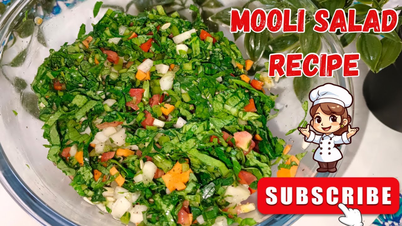 Mooli salad | mooli salad recipe | radish salad - YouTube