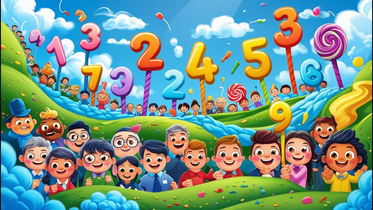 Number Song 1-20 For Children!Counting Number!The singing walrus ...