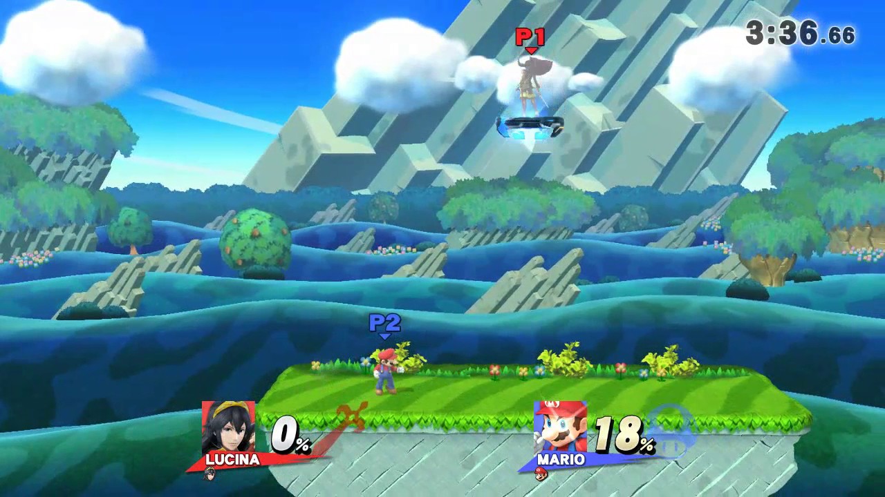 Lucina (me) vs Mario - YouTube