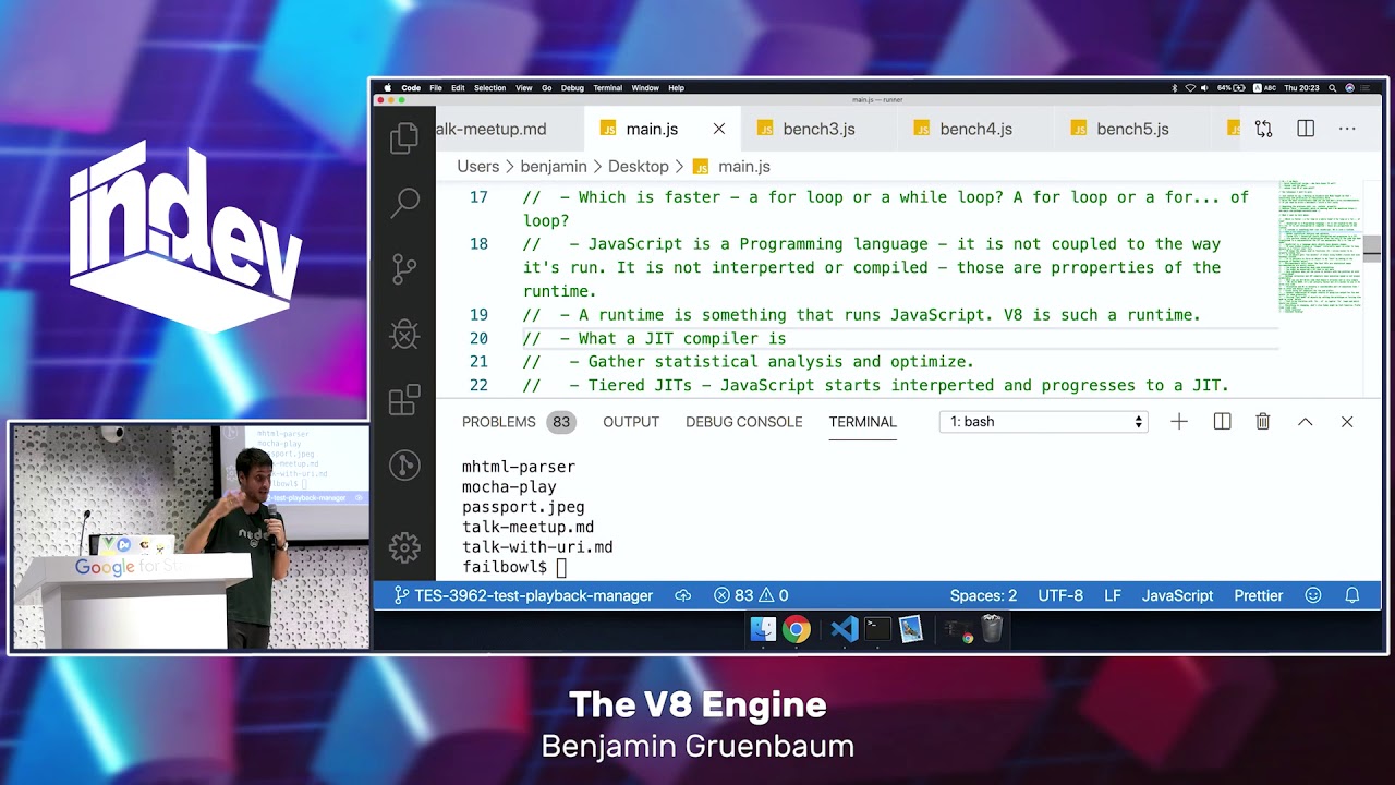 Benjamin Gruenbaum - The V8 Engine @ in.dev #1 - YouTube
