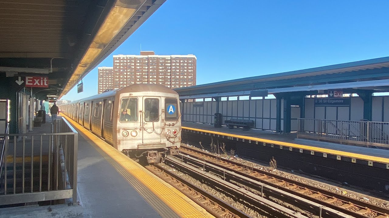 R46 (A) #6064 Train Arriving at Beach 36th Street - YouTube