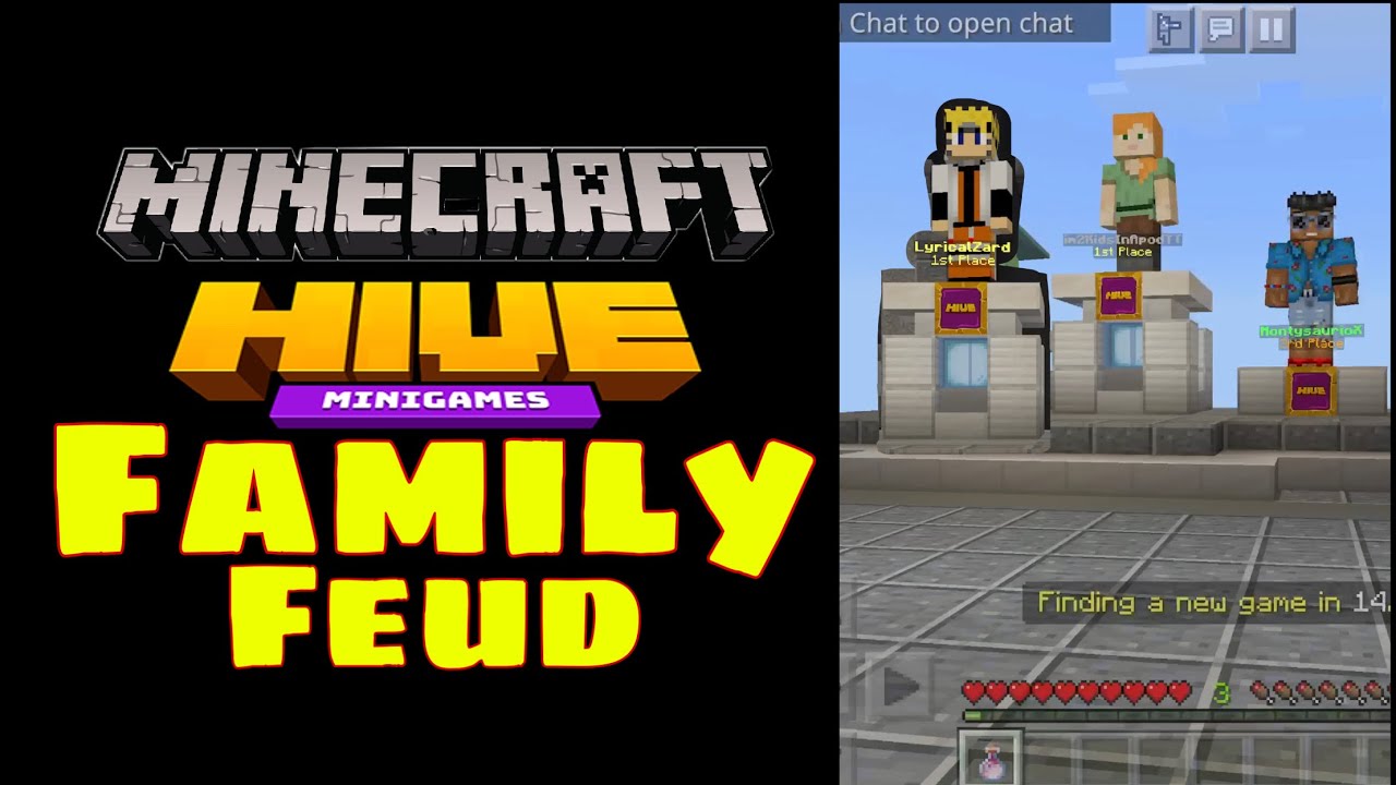 MINECRAFT The Hive Build Battle with my Family! - YouTube