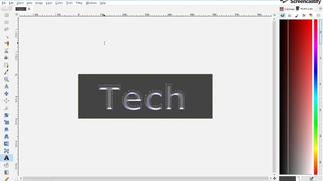 Gimp Tutorial on Chrome Text by Ben - YouTube
