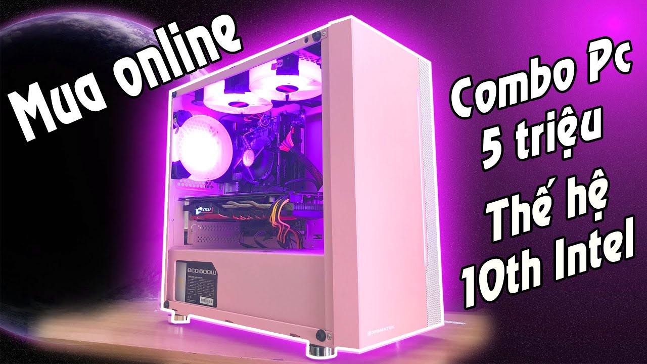 Chơi lớn Mua Combo pc 5tr thế hệ 10 của intel trên shopee - YouTube