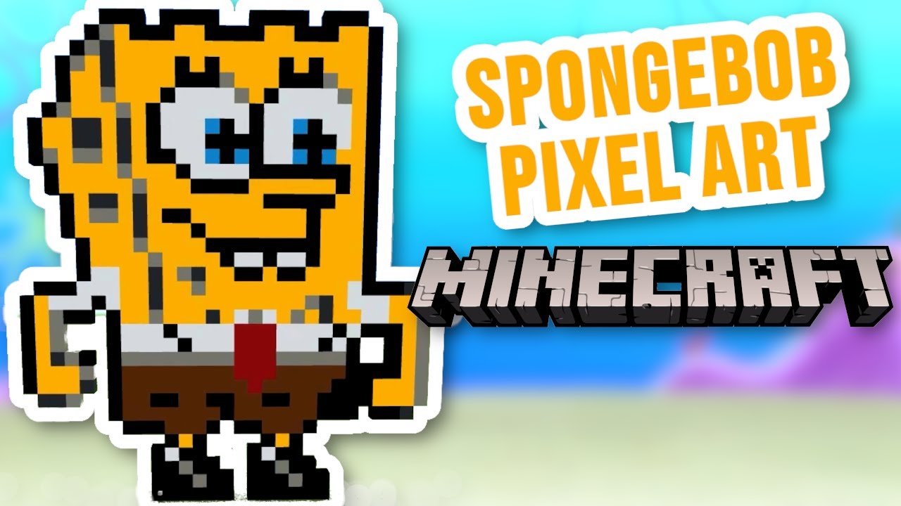Spongebob Minecraft Pixel Art #Shorts - YouTube