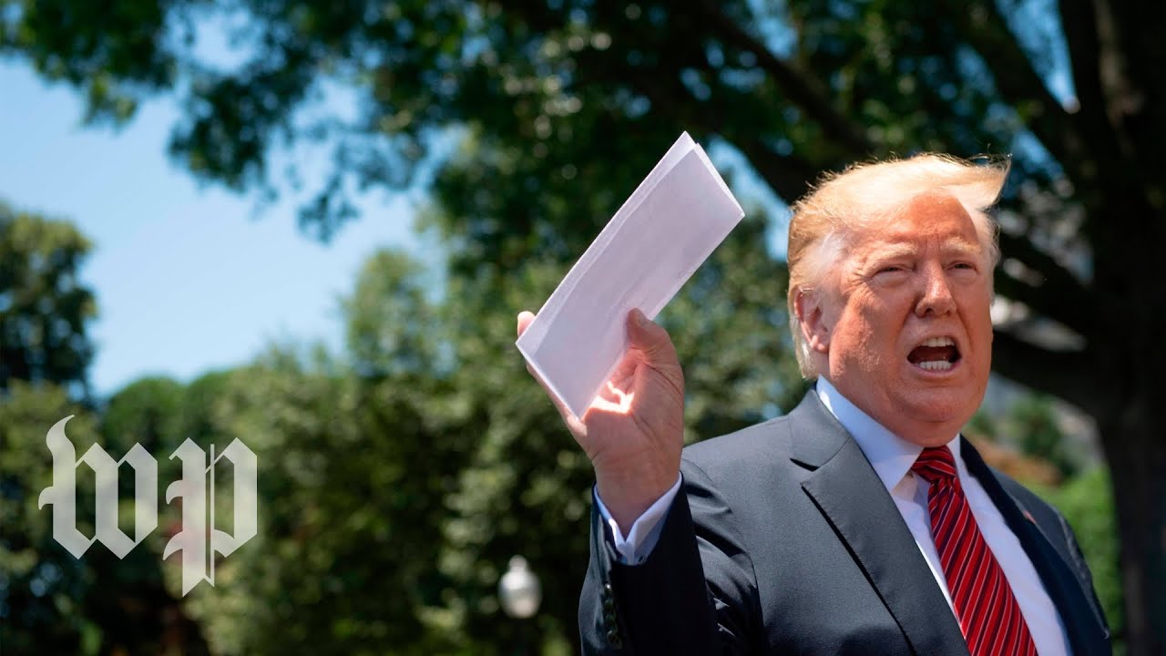 Trump holds up folded paper containing 'very simple' Mexico trade deal ...