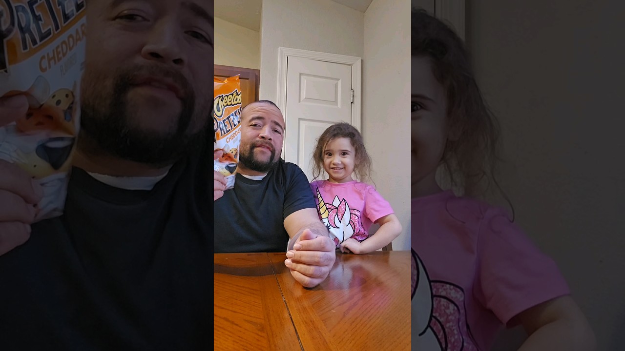 Dad and Daughter Duo Try Cheetos Chedder Flavored Pretzels #cheetos # ...