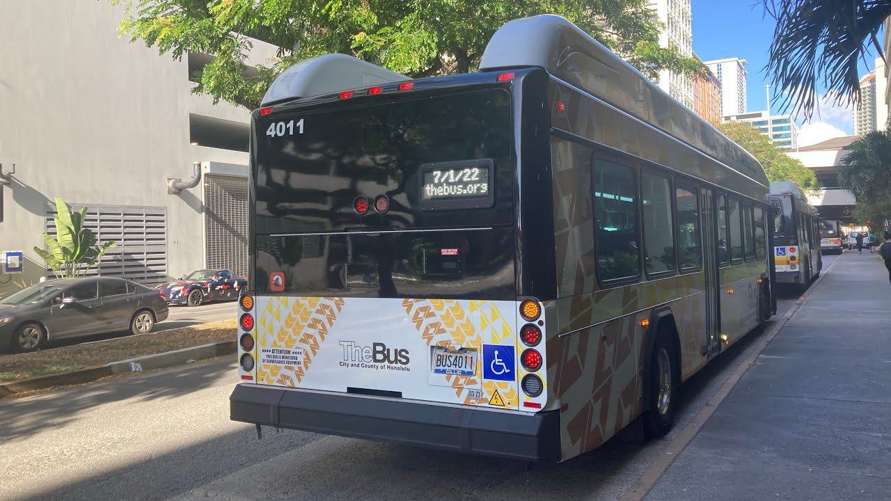 Honolulu TheBus Route 65 Honolulu-Ala Moana Center, Bus 4011 (Part 6 ...