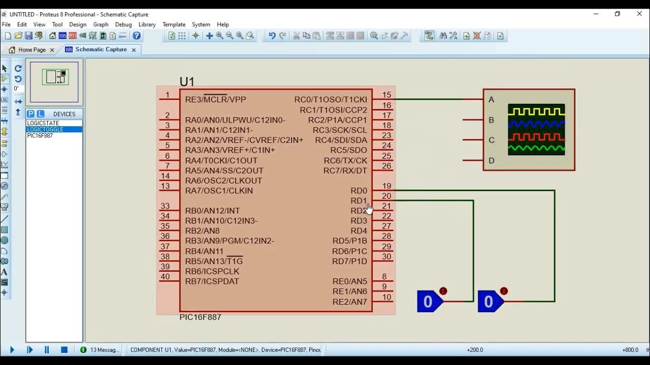 PWM + PIC16F887 - YouTube