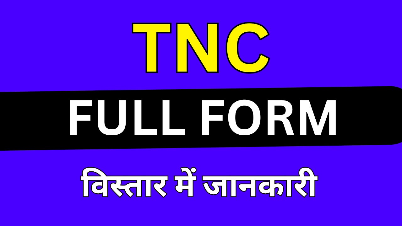 TNC full form in Medical - YouTube