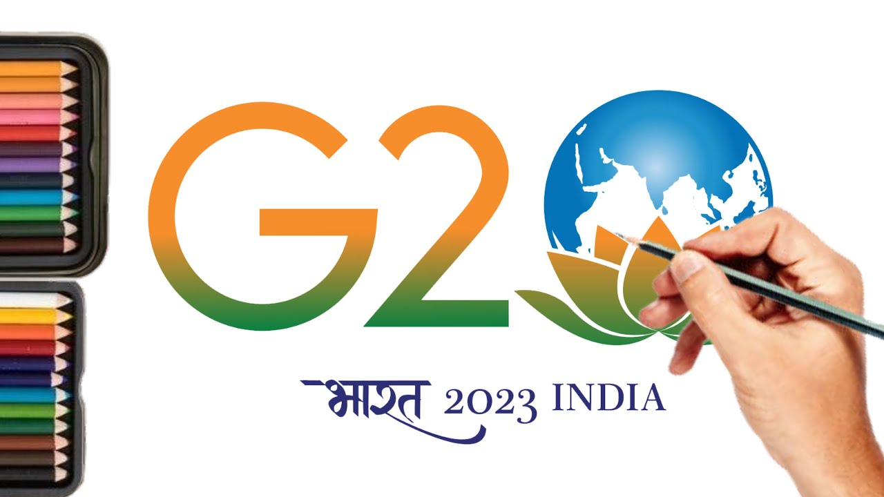 Drawing G20 logo / G20 summit 2023 India / G20 INDIA - YouTube