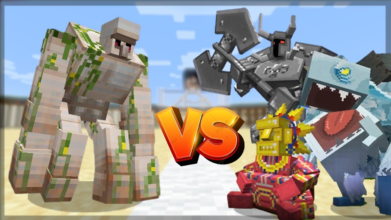 Minecraft: MUTANTE IRON GOLEM VS MOWZIES MOBS ! - BATALHA DE MOBS - YouTube