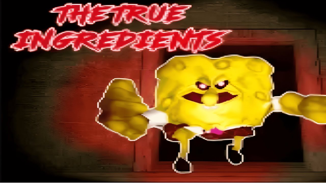 THE TRUE INGREDIENTS | Spongebob Horror | ¡¡El Crustáceo Cascarudo se ...