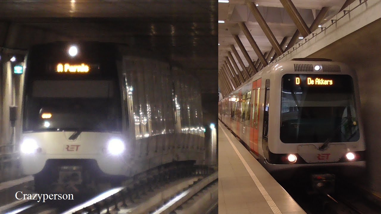 RET Rotterdam Metro in May 2019 #2 (1/2) - YouTube