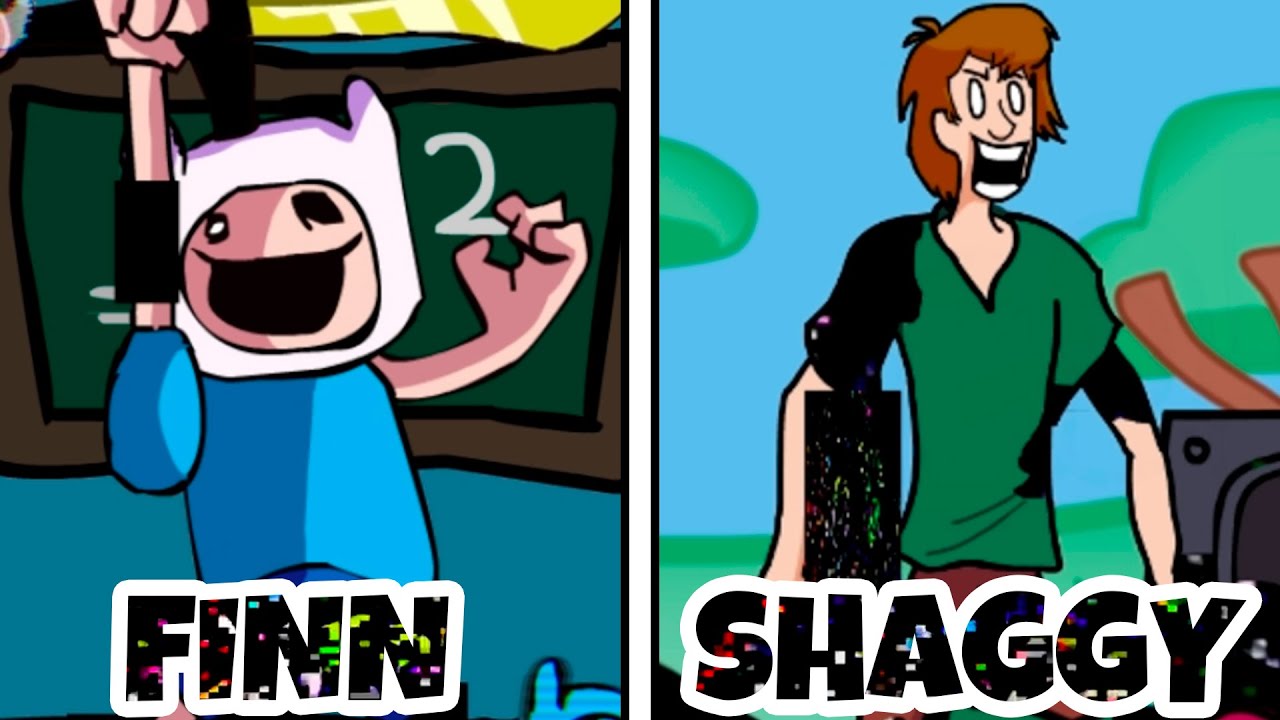 Pibby(No-Hero) - FINN vs SHAGGY (FNF Mod Hard/FNF Adventure Time ...