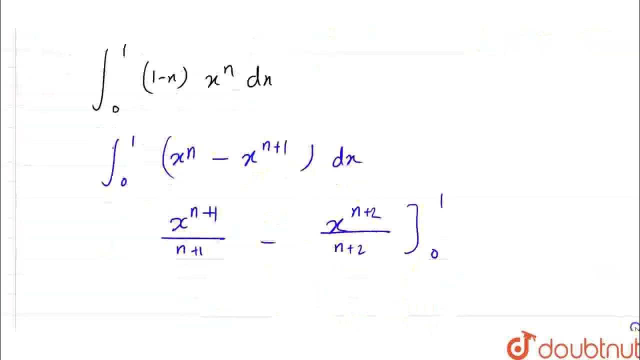 Int 0 1 X 1 X n Dx CLASS 12 MATHS Doubtnut int-0-1-x-1-x-n-dx-class-12-maths-doubtnut