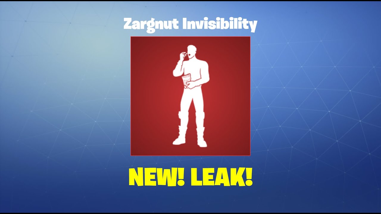 Zargnut Invisibility | Leak | Fortnite Emote - YouTube