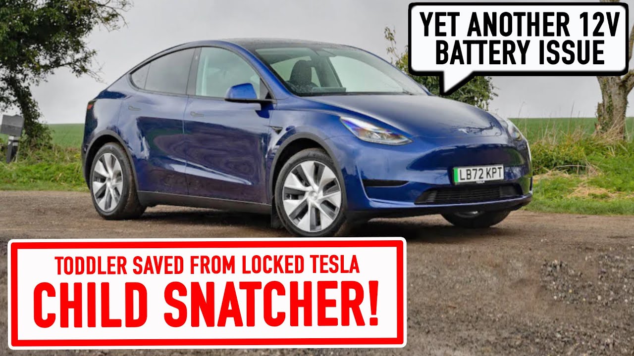 Toddler TRAPPED in dead Tesla - Saved by an AXE - YouTube