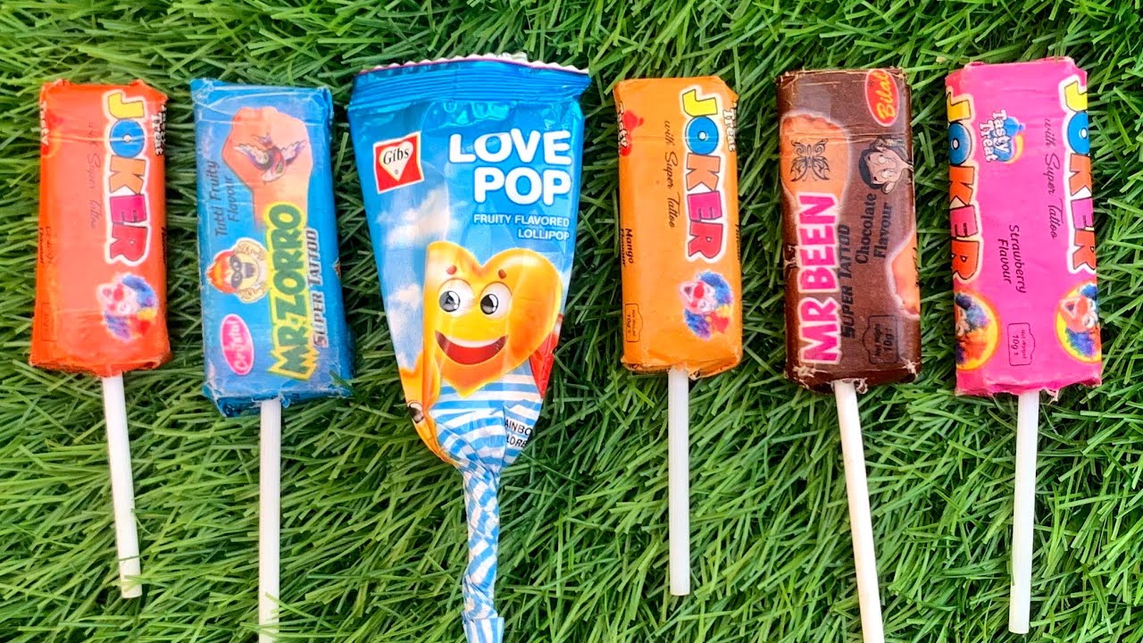 /Love pop/5 Lollipops Unpacking ASMR - Satisfying Video - YouTube