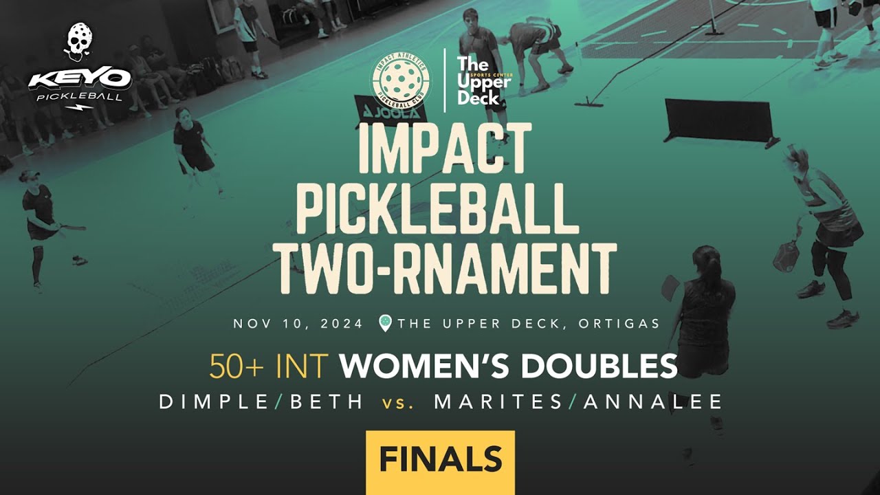 Impact Pickleball Two-rnament 👸 50+ Int Women's Doubles (FINALS ...