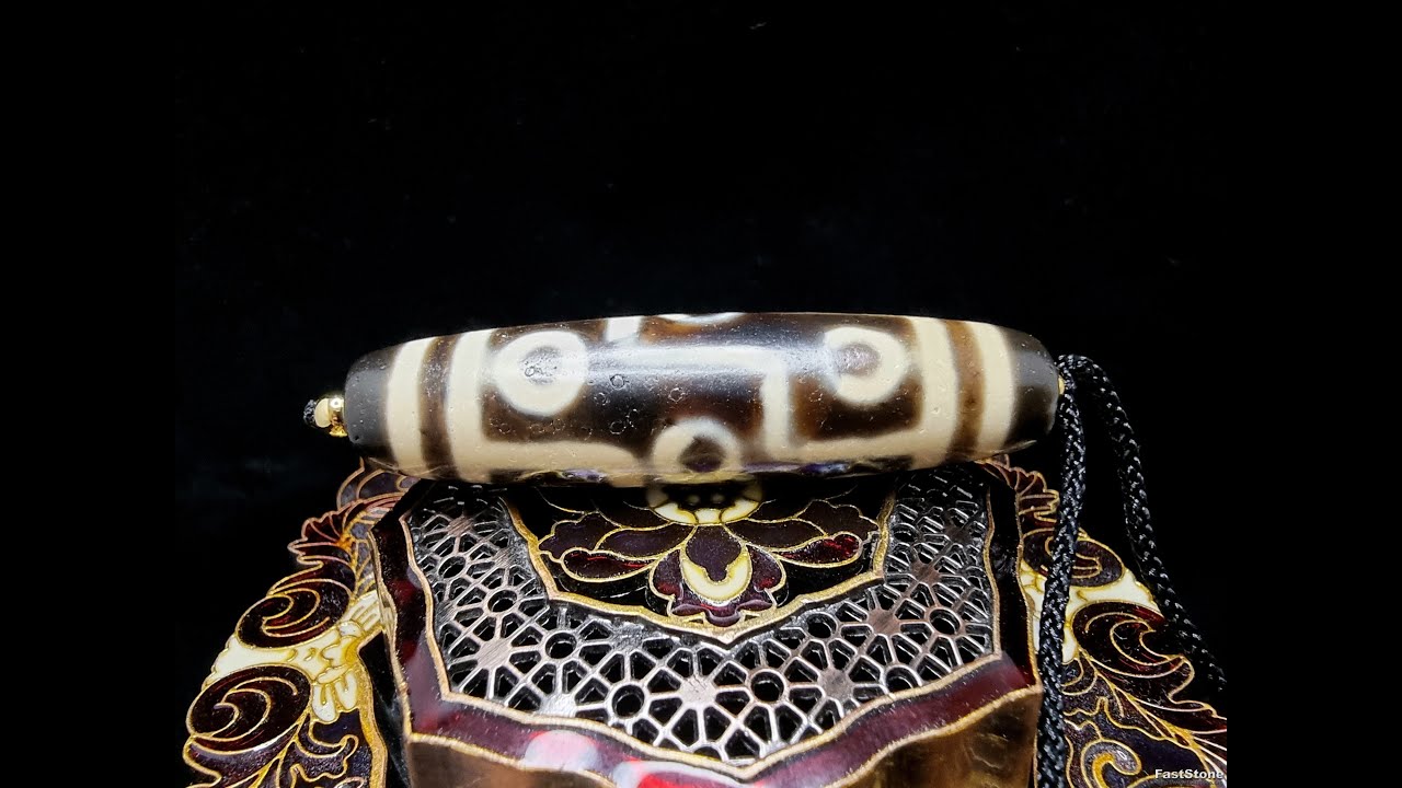 Batu Akik DZI High Silk 9 Mata Spiritual Stone Blessed Tibet 58mm E1941 ...