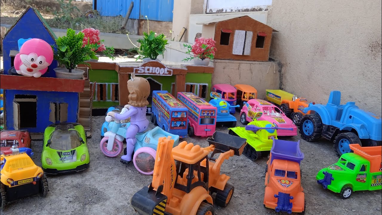 pari toys 🥰💯gadi wala helicopter truck tractor Tarzan car motorcycle ...