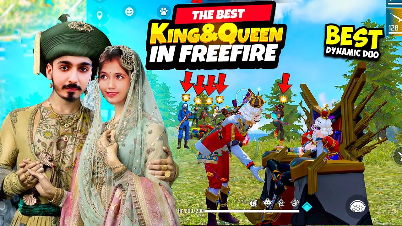 Best King And Queen in Free Fire Max 😍 But Aawari से लड़ाई हो गई 😢 Free ...