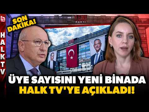 Genel merkezde çalışmalar tamamlandı... Utku Çakırözer, üye sayısını Halk TV’ye açıkladı!