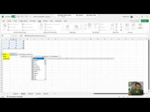BYCOL with SUMPRODUCT! ISNUMBER| LAMBDA Function in Excel in Hindi ...