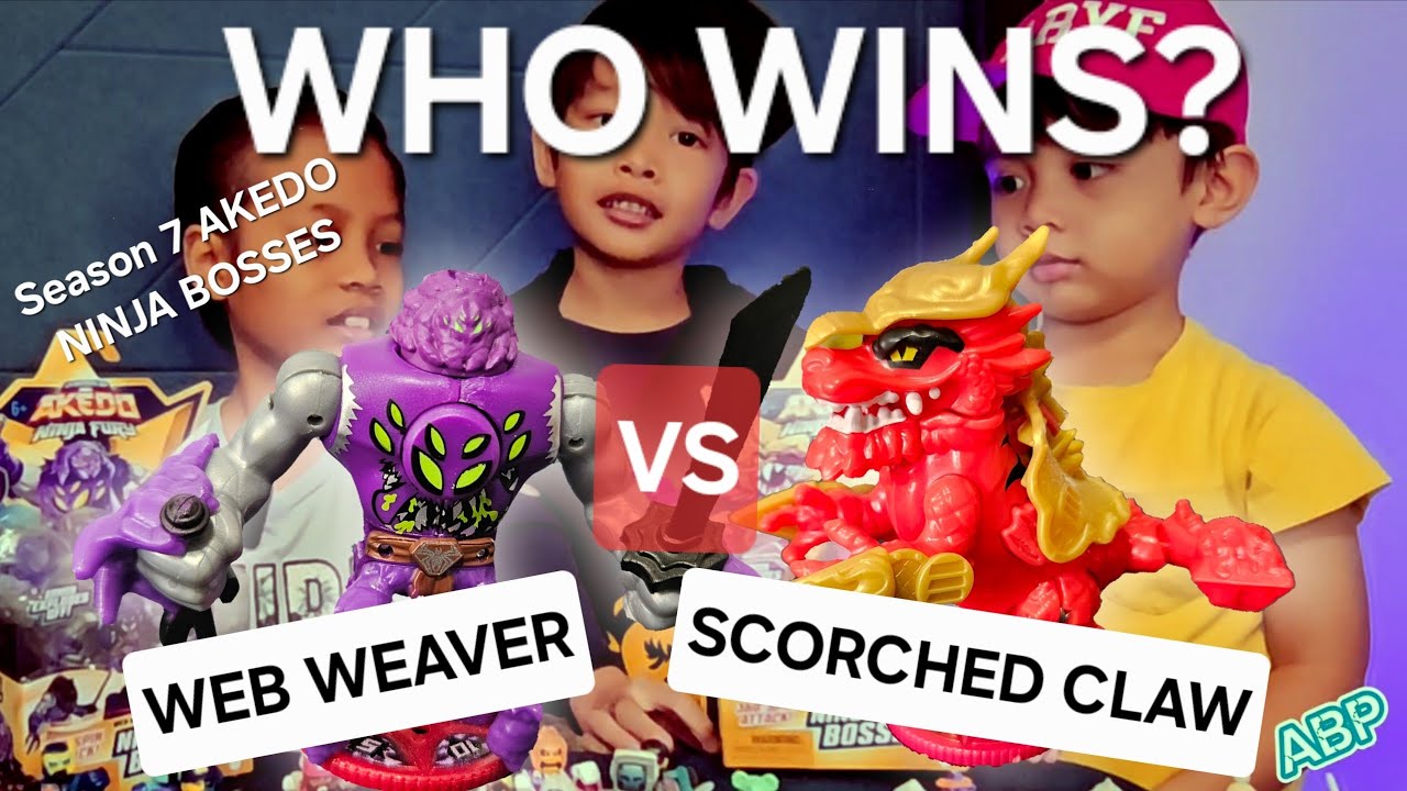 AKEDO NINJA FURY - WEB WEAVER & SCORCHED CLAW KIDS TOY REVIEW ...
