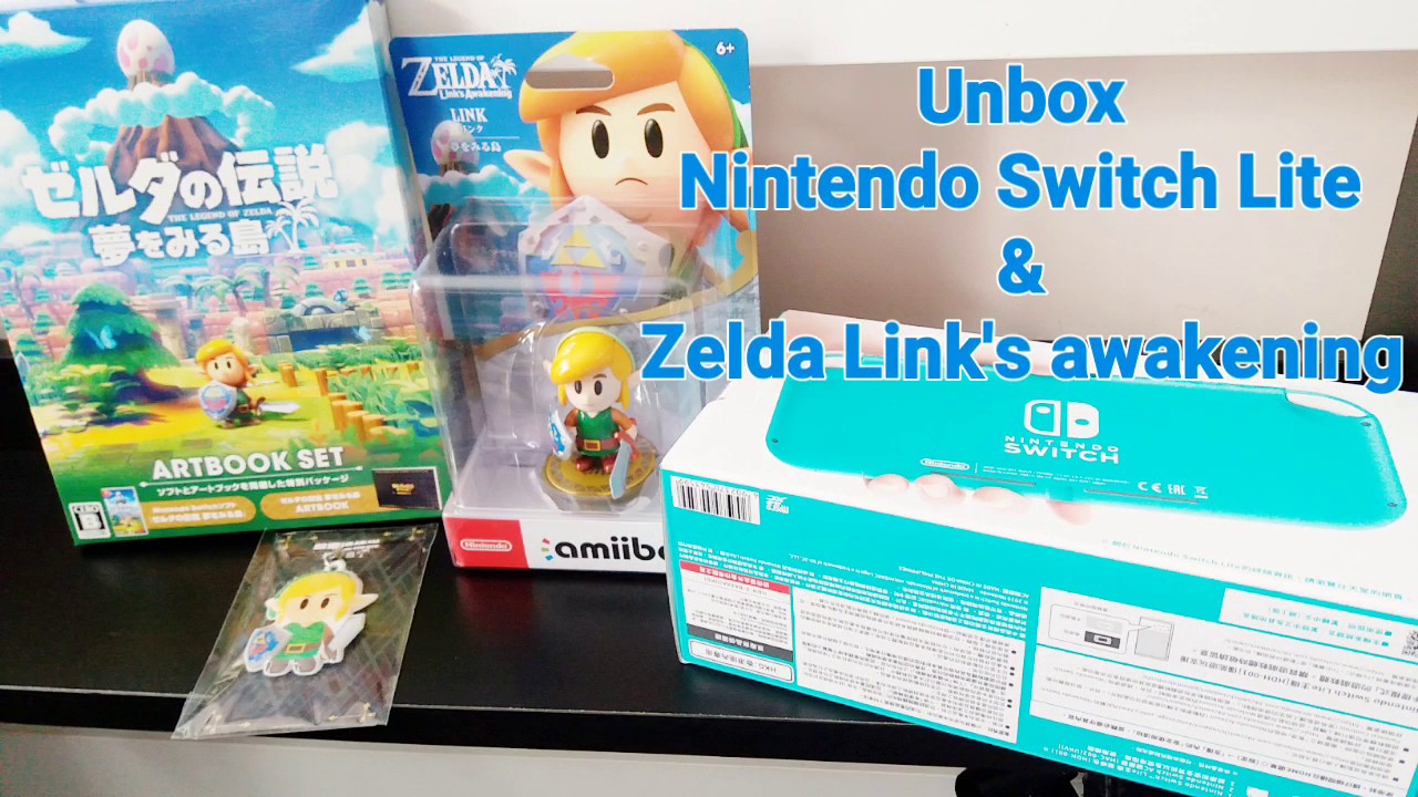 Unbox Nintendo Switch Lite & Legend of Zelda - Link's awakening - YouTube