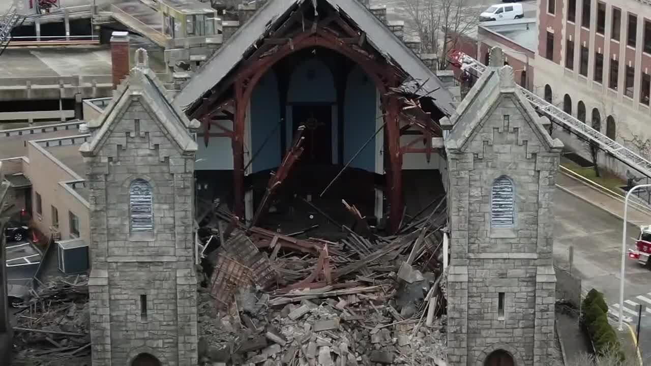 New London church collapse 911 calls released - YouTube