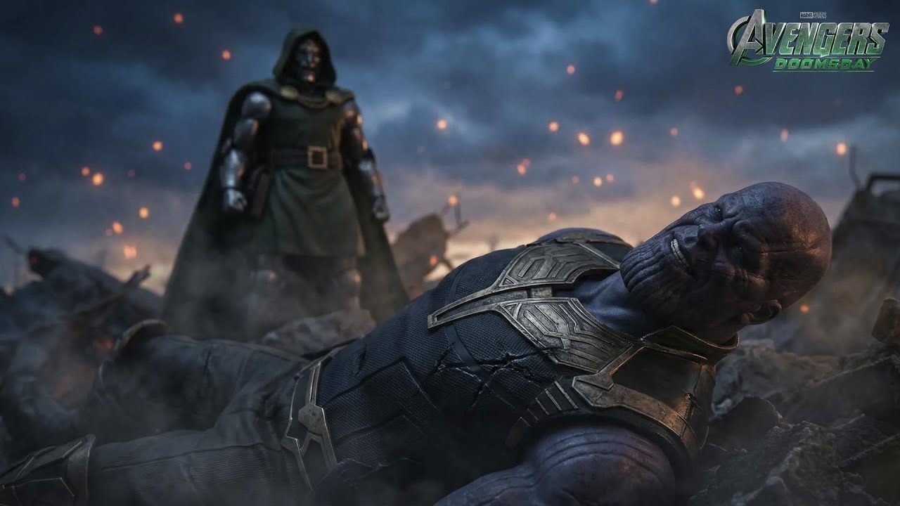 Thanos laughs when Doctor Doom appears and says he planned everything ...