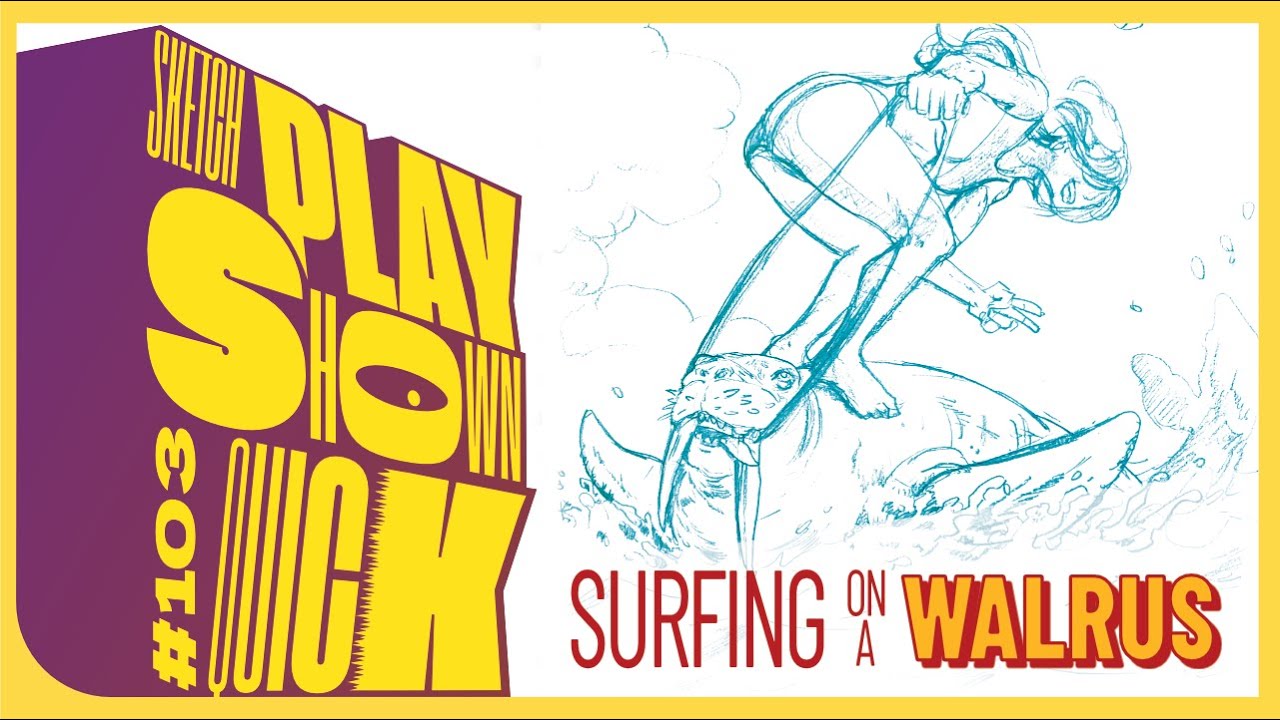 Hold On Tight! Insane Walrus Ride Drawing | Sketch Play Shown Quick ...